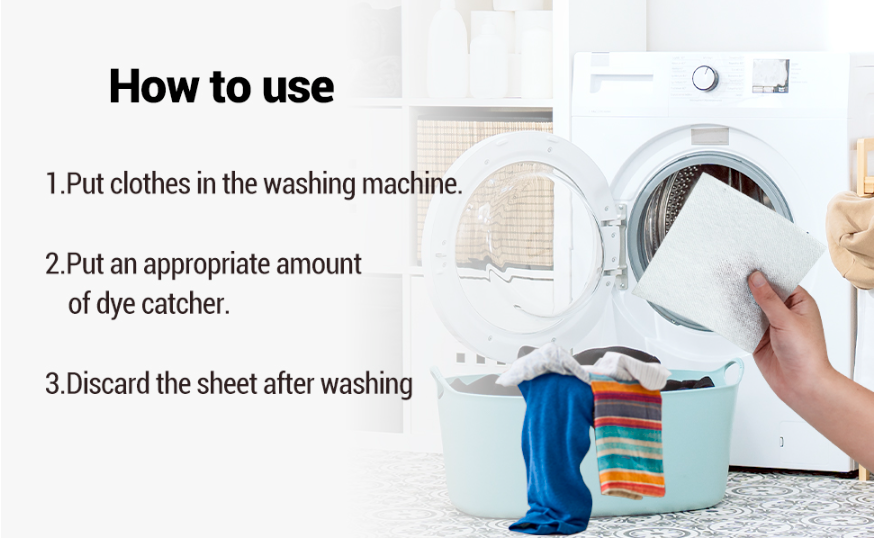 Fabric color laundry grabber catcher sheets - cleansingsheets